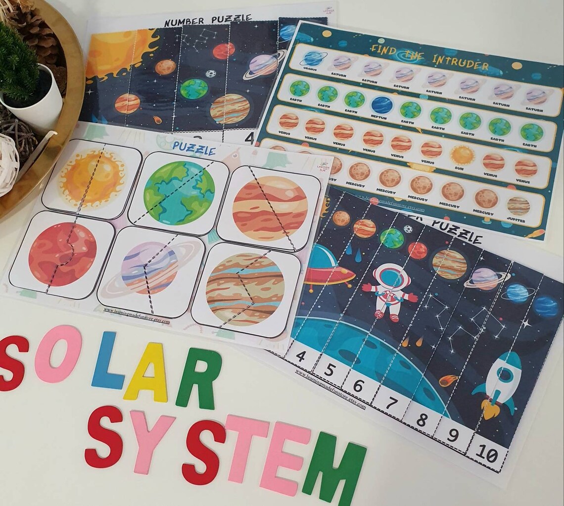 Solar System Busy Book Busy Book Printable Solar System | Etsy