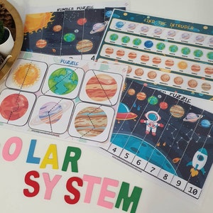 Solar System Busy Book Busy Book Printable Solar System | Etsy