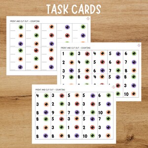 Halloween Eyes Potion Counting, Printable Flisat Insert, Trofast Insert ...