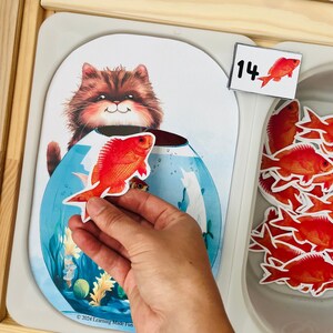 Fish Tank Counting to 20, Printable Flisat Insert, Trofast Insert ...