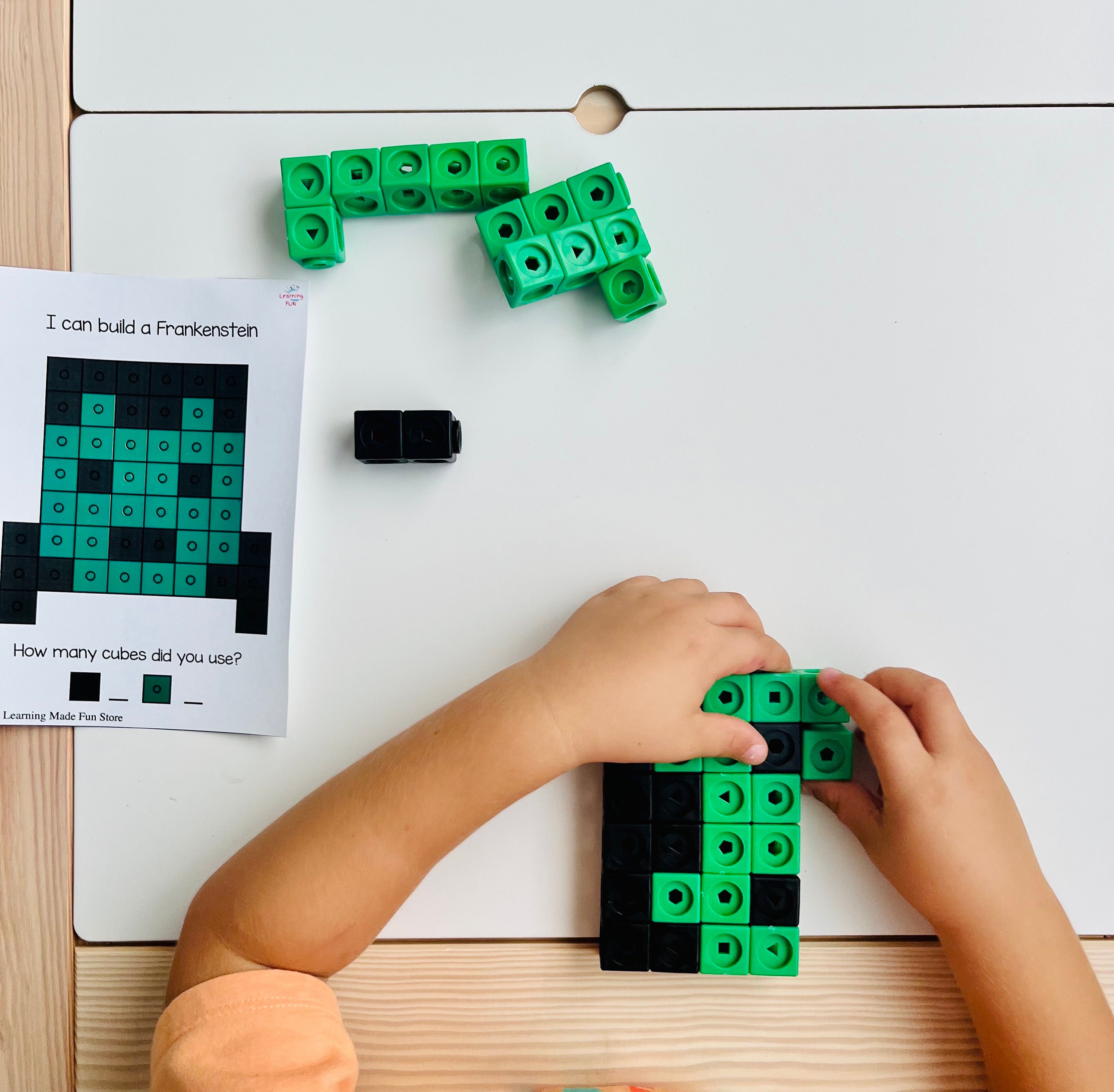 Halloween Snap Cubes Task Cards: Math Game Printable (PDF) - Etsy