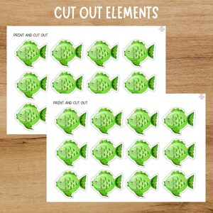 Feed Shark Counting to 20, Printable Flisat Insert, Trofast Insert ...