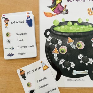Halloween Potions Dramatic Play: Witch Brews Counting Game (PDF) - Etsy