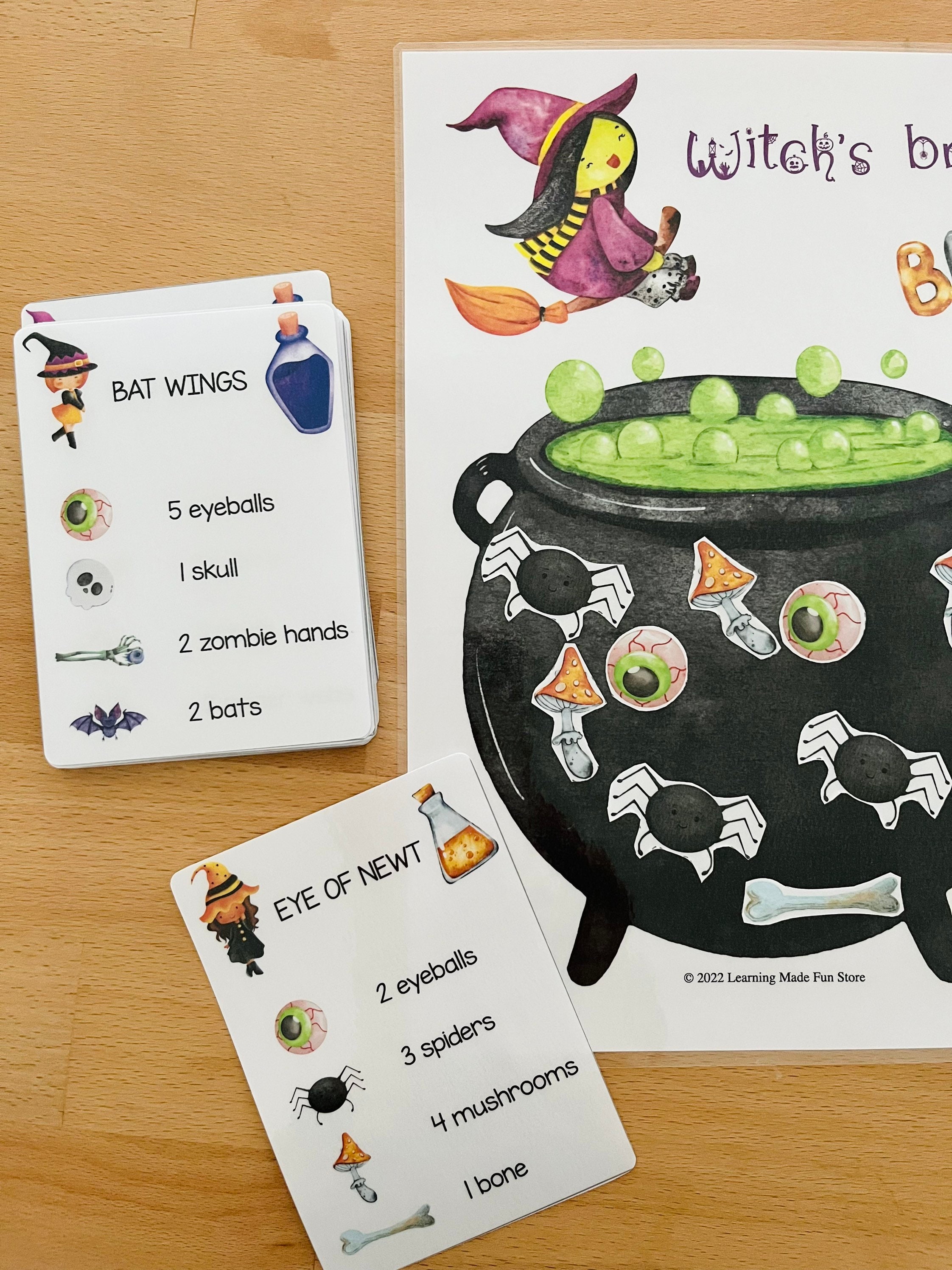 Halloween Potions Dramatic Play: Witch Brews Counting Game (PDF) - Etsy