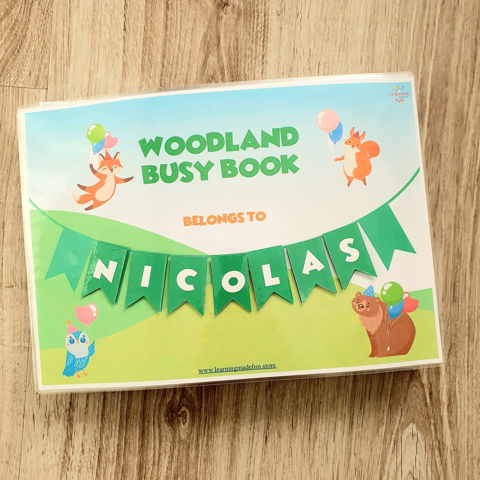 Forest Animals Busy Book Woodland Learning Binder Preschool - Etsy