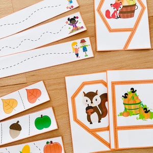 Autumn Scissor Strips, Preschool Scissor Skills Practice, Cutting Lines ...