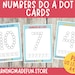 Numbers Do a Dot Activity: Preschool Tracing Cards (digital Download ...