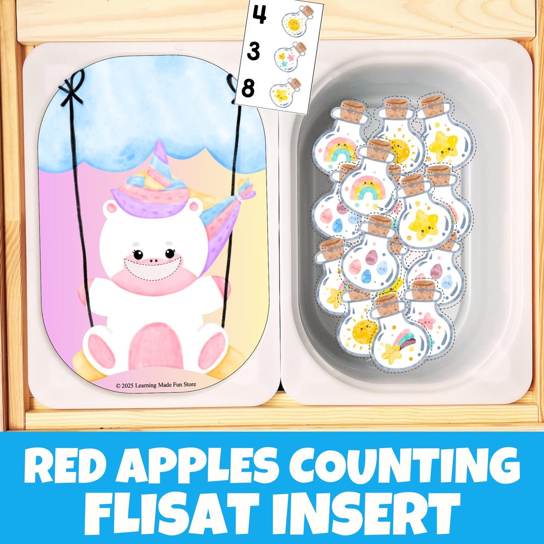 Feed the Unicorn Flisat Insert | Printable Sensory Bin Activity for ...