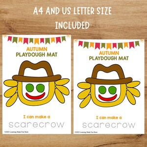 Autumn Playdough Mats Printable | Fall Fine Motor Activity for ...