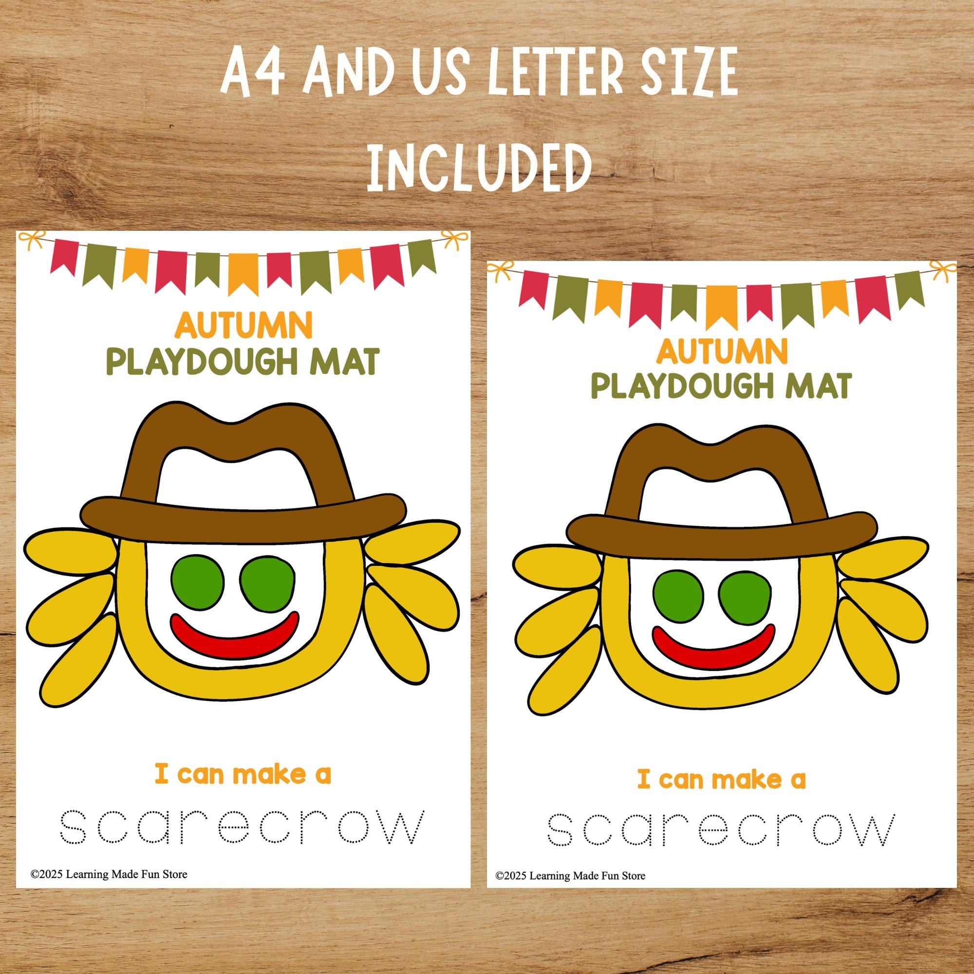 Autumn Playdough Mats Printable | Fall Fine Motor Activity for ...