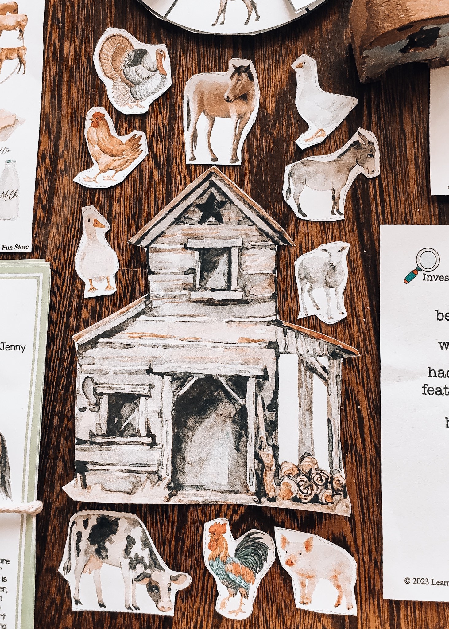 Farm Animals Unit Study: Homeschool Learning Activities (PDF) - Etsy