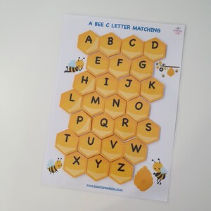 ABC Matching Game, Letter Matching, Alphabet Uppercase and Lowercase ...