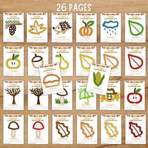 Autumn Playdough Mats Printable | Fall Fine Motor Activity for ...