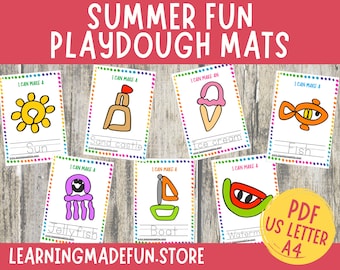 Alphabet Play Doh Mats Printable Toddler Activities ABC Play Dough ...