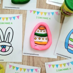 Easter Play Dough Mats, Printable Play Doh Learning Toddler Activitiy ...
