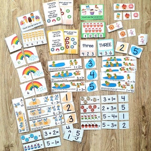 Pre-k Math Learning Bundle: 90 Pages, Preschool Curriculum (PDF ...