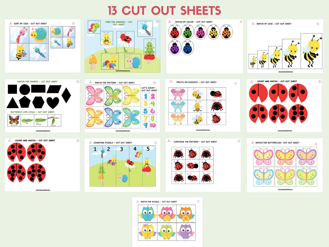 Toddler Busy Book Insects Learning Binder Toddler Learning | Etsy