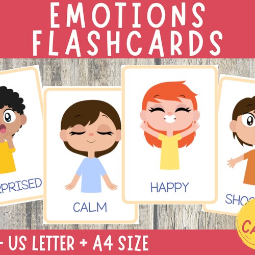 Emotions Flashcards Kids Feelings Cards Emotions Printable - Etsy