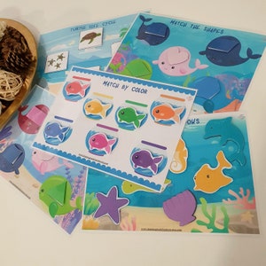 Ocean Busy Book, Busy Book Toddler, Preschool Busy Book, Toddler ...