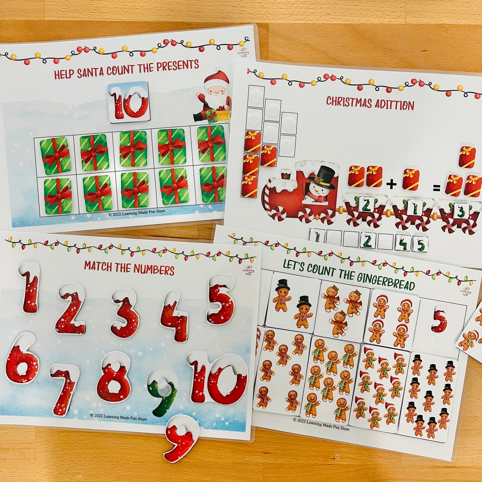 Christmas Busy Book Printable Busy Book for Toddler - Etsy