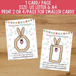 Easter Bunny Playdough Mats Printable Play Doh Activity Fine Motor ...