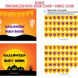 Halloween Busy Book, Toddler Matching Games, Busy Book Printable ...