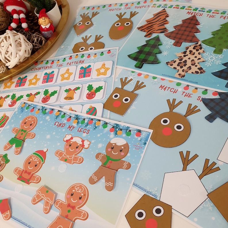 Christmas Busy Book for Toddlers Busy Book Printable | Etsy