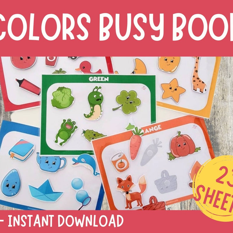 Busy Book Printable - Etsy