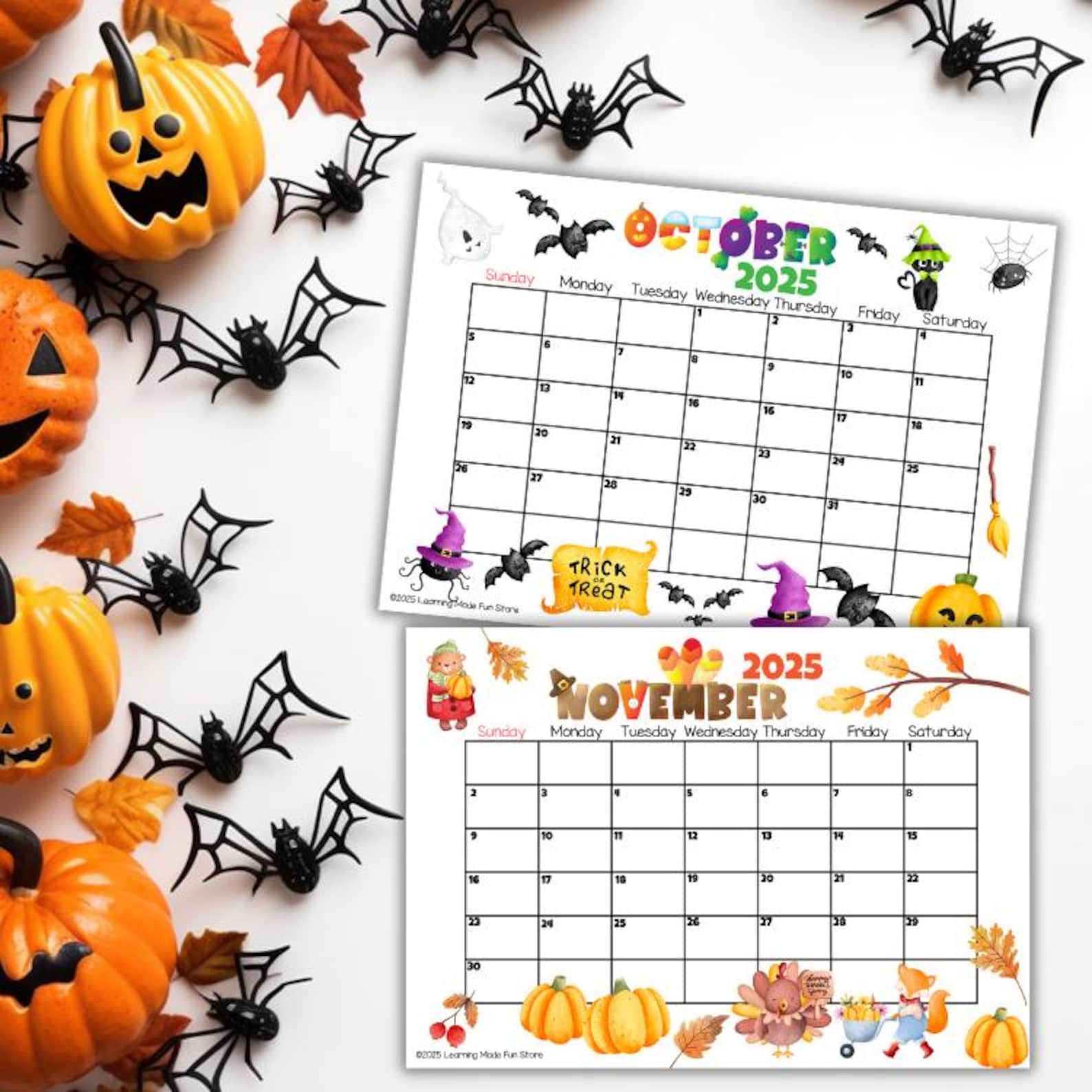 Printable 2025-2026 School Year Monthly Calendar for Kids – Back to ...
