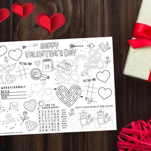Giant Valentine's Day Coloring Poster, Valentines Coloring Page ...