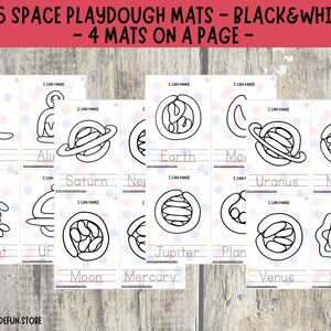 Space Play Dough Mats: Solar System Activity (digital Download) - Etsy