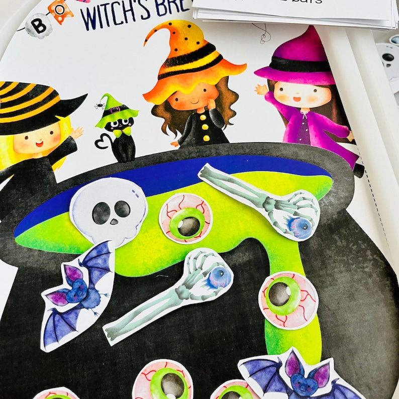 Halloween Potions Flisat Insert, Trofast Insert, Flisat Printable ...