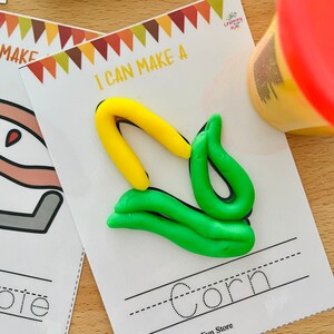 Fall Play Dough Mats Preschool Printables Play Doh Mats Homeschool ...