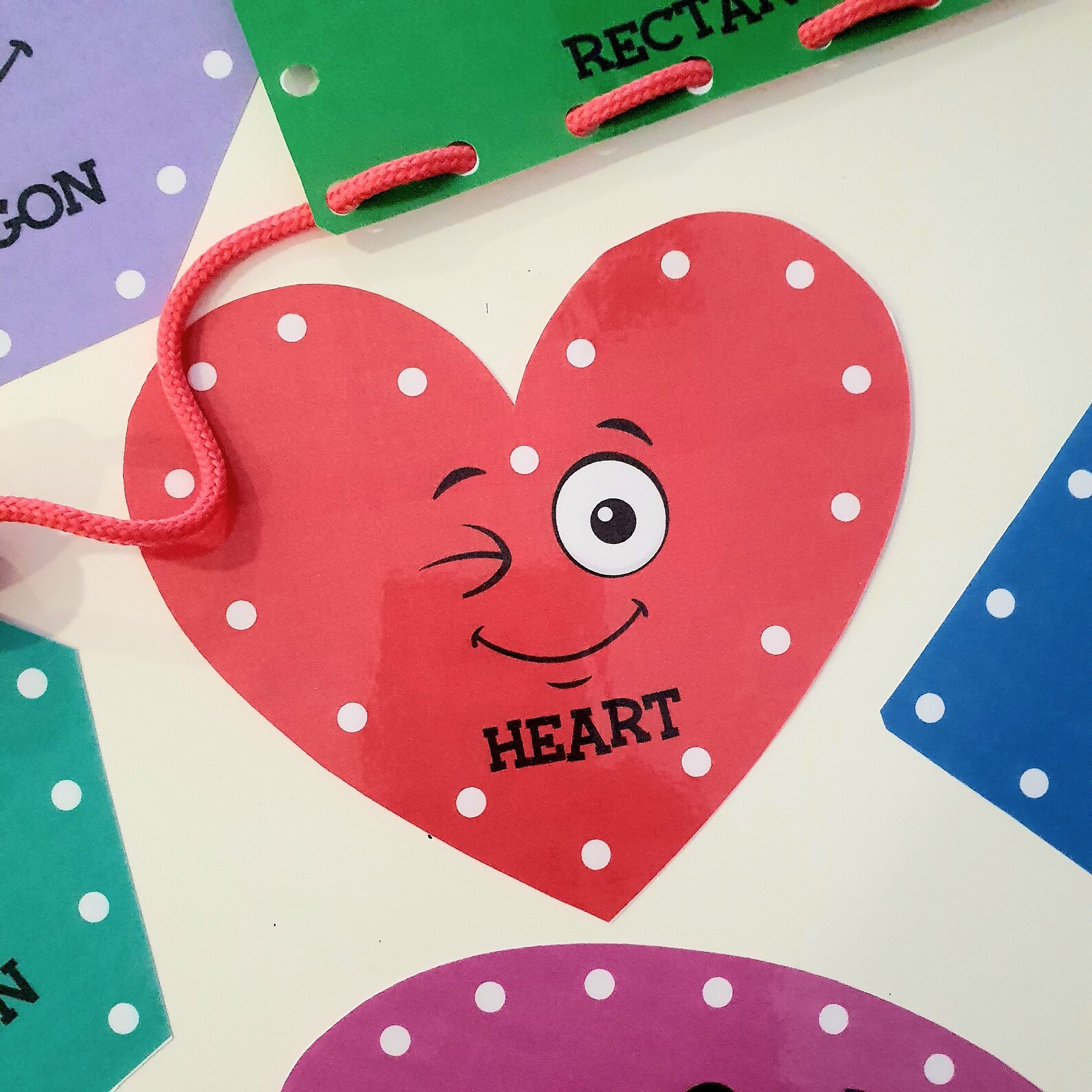 Shapes Printable Lacing Cards Toddler Fine Motor Skill - Etsy