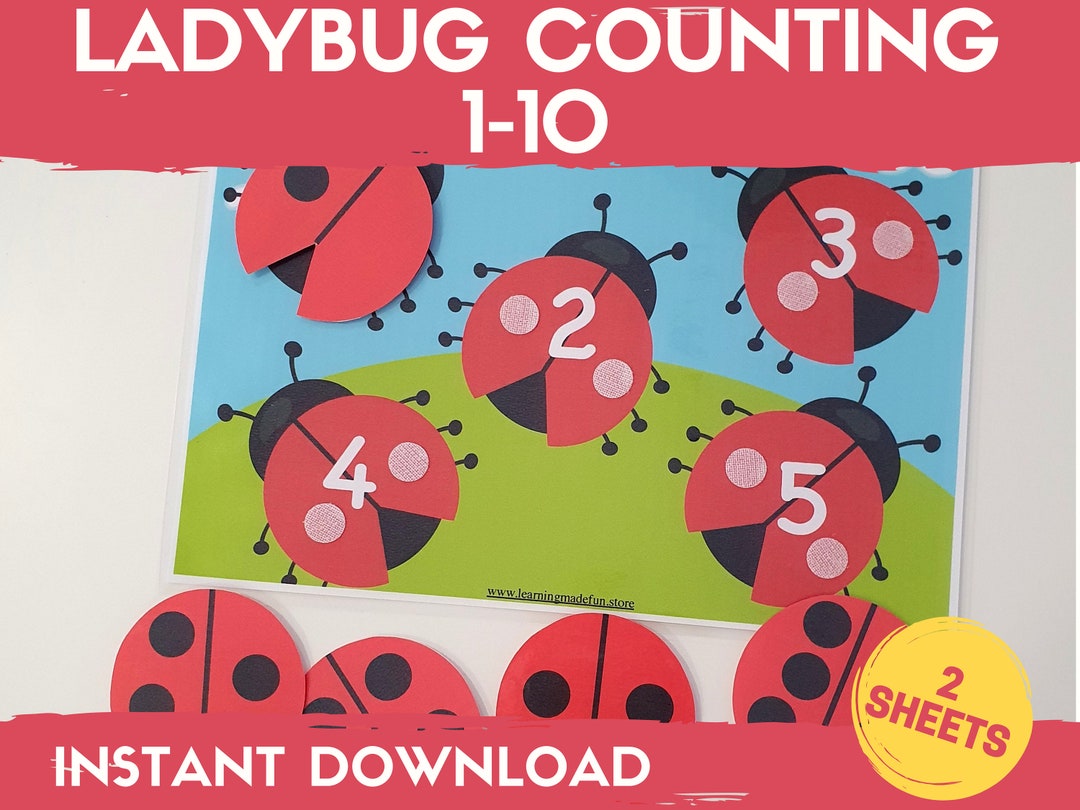 Bugs Counting Activity, Numbers 1-10 Count, Count Activities for ...
