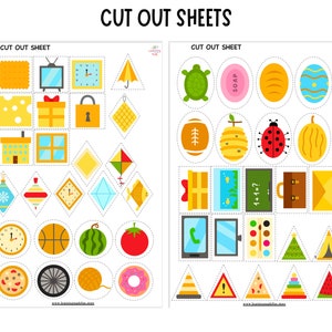 2D Shapes Sorting Game: Preschool Learning Activity (digital Download ...