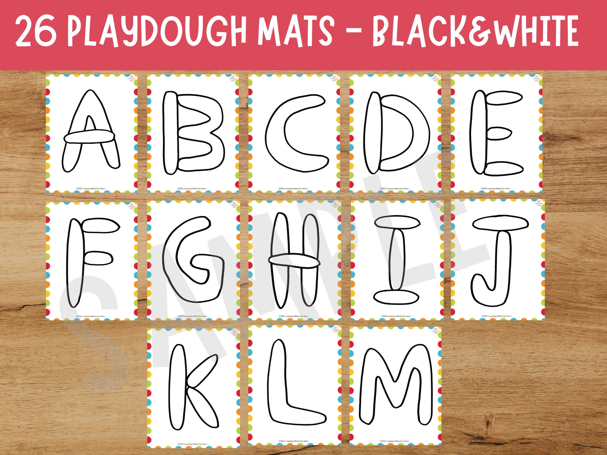 Alphabet Play Doh Cards Toddler Activities ABC Play Dough Mats - Etsy