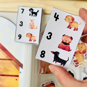 Dogs Counting, Printable Flisat Insert, Trofast Insert, Preschool ...