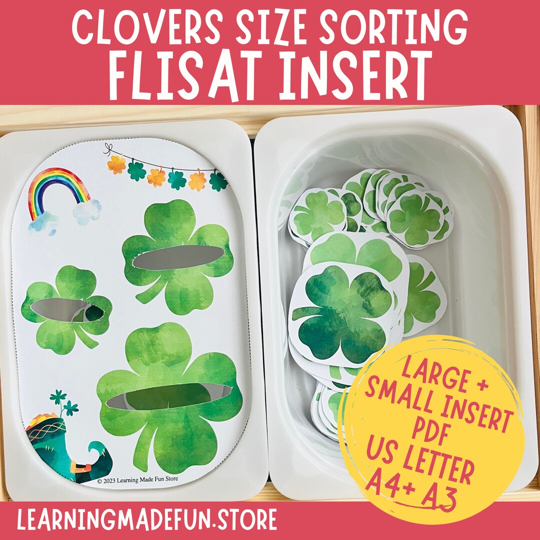 Saint Patrick Sort by Size, Printable Flisat Insert, Trofast Insert ...