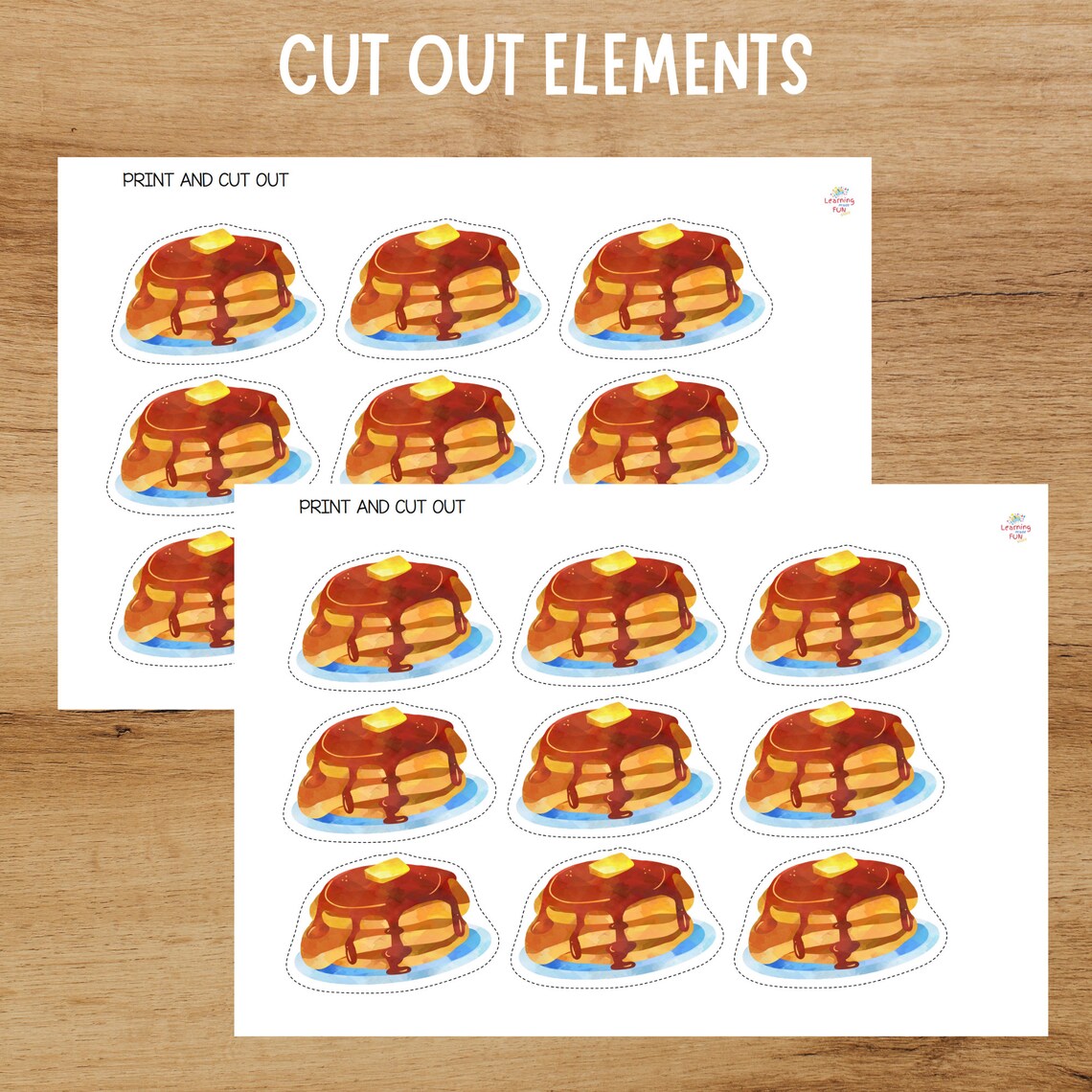 If You Give a Pig a Pancake Counting, Printable Flisat Insert, Trofast ...