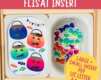 Recycling Game, Trash Sorting, Printable Flisat Insert, Trofast Insert ...