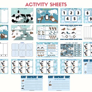 Arctic Animals Busy Book, Polar Animals Busy Binder, Learning Binder ...