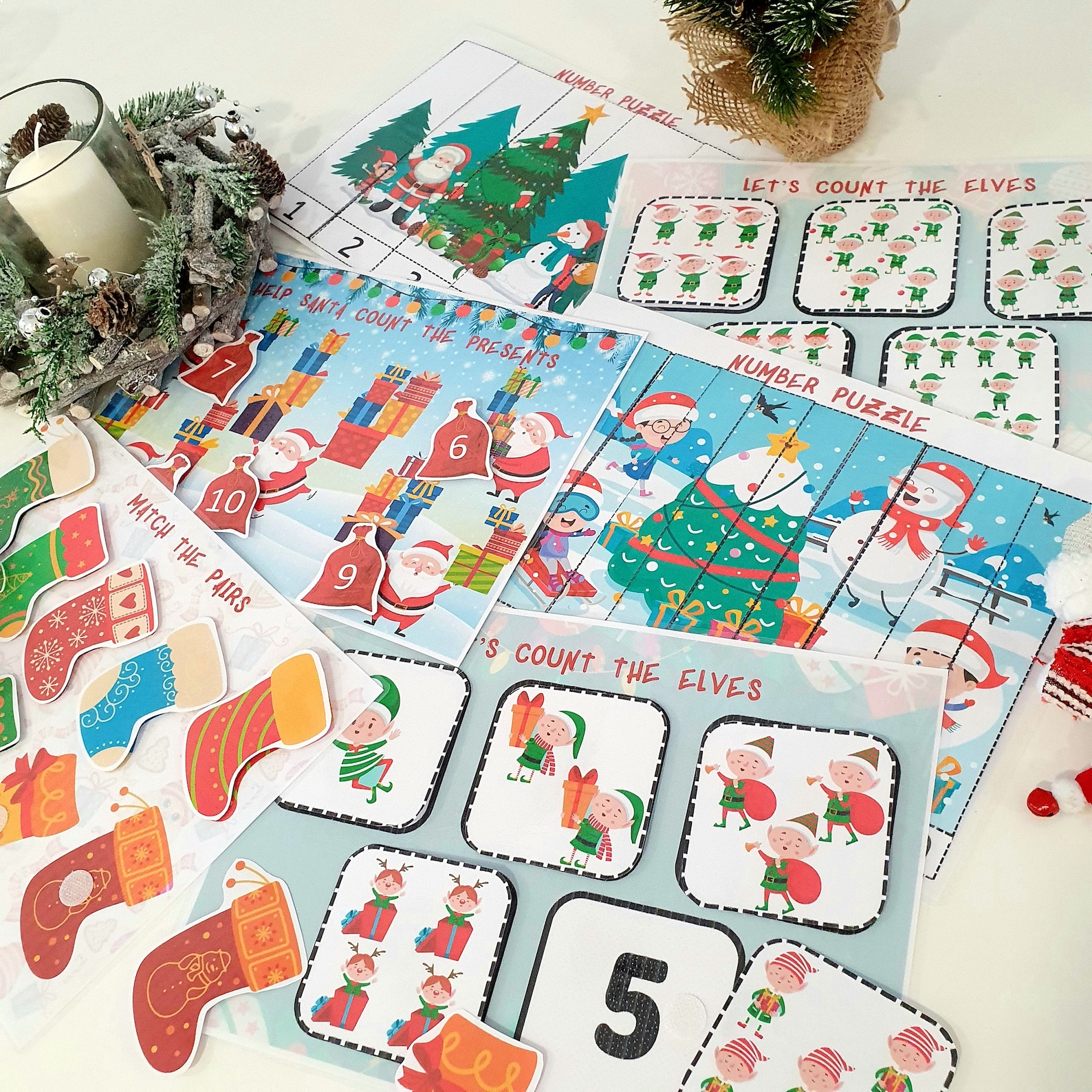 Christmas Busy Book Printable Busy Book for Toddler - Etsy