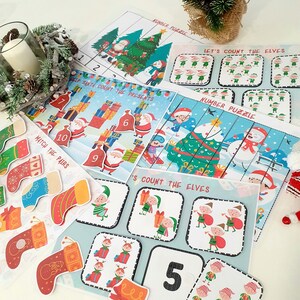 Christmas Busy Book Printable, Busy Book for Toddler, Christmas Busy ...