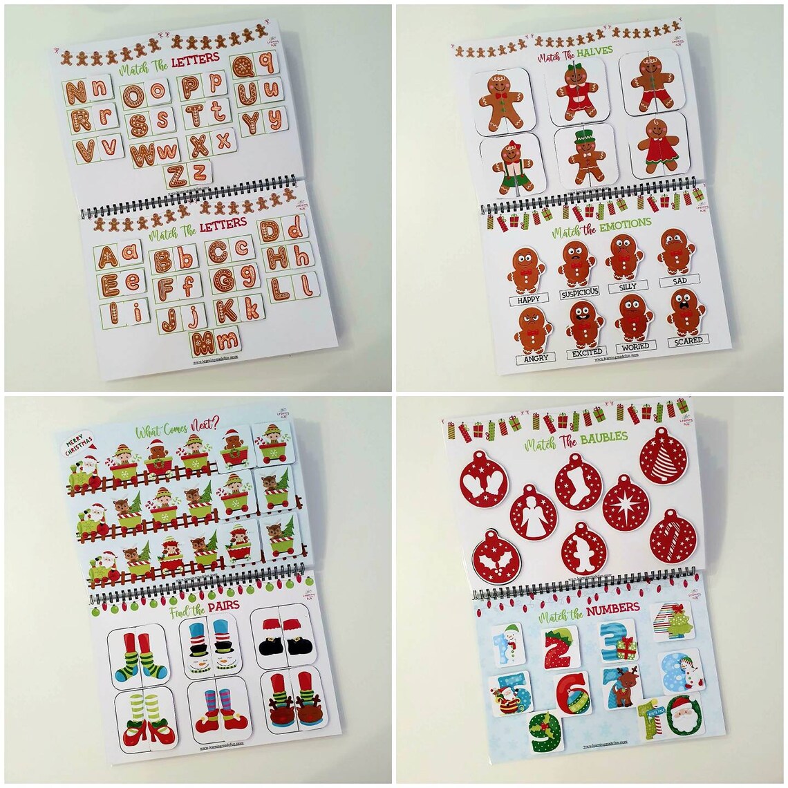 Christmas Busy Book Learning Binder Preschool Learning | Etsy