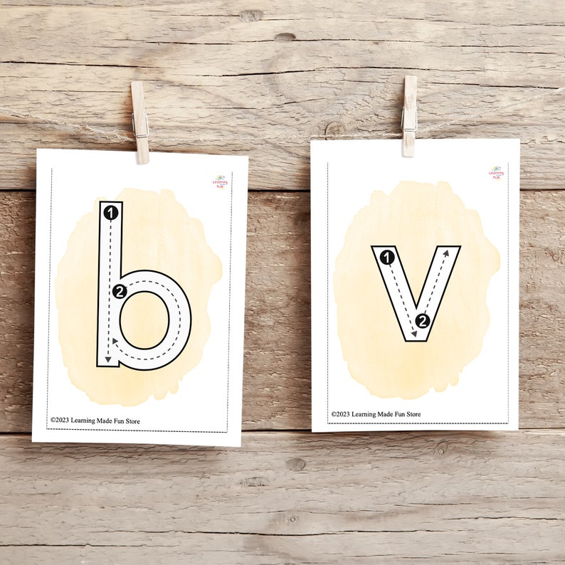 Lowercase Letter Formation Flashcards: ABC Learning (digital Download ...
