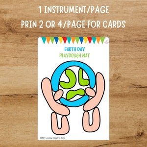 Earth Day Play Dough Mats, Printable Play Doh Toddler Activity, Bugs ...