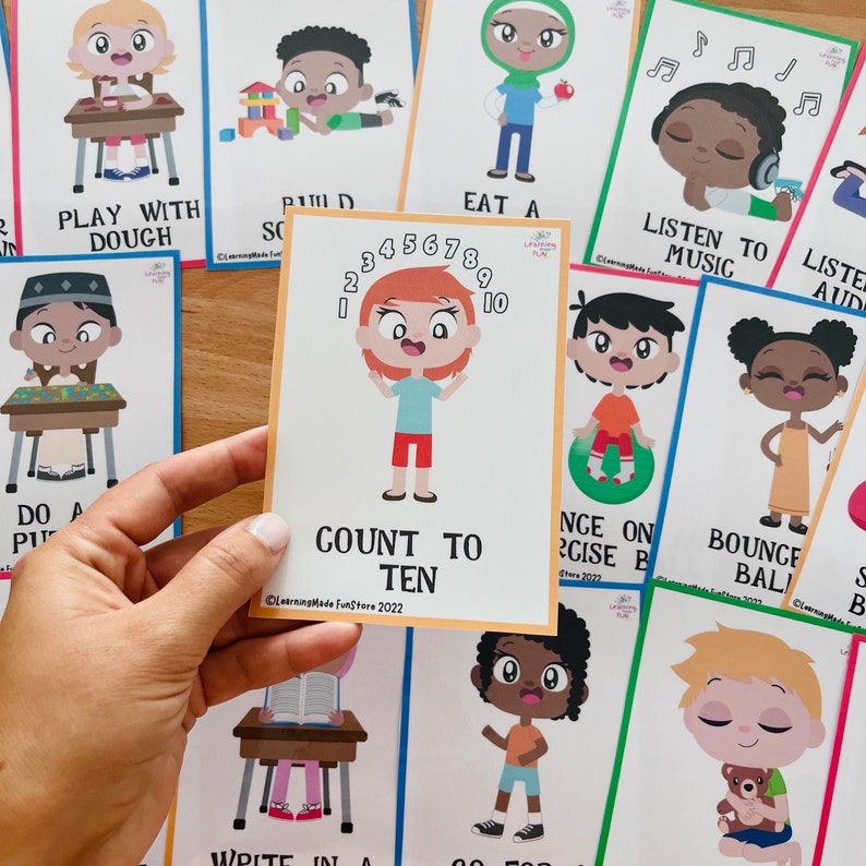 Calm Down Strategies Flashcards Coping Skills Techniques - Etsy