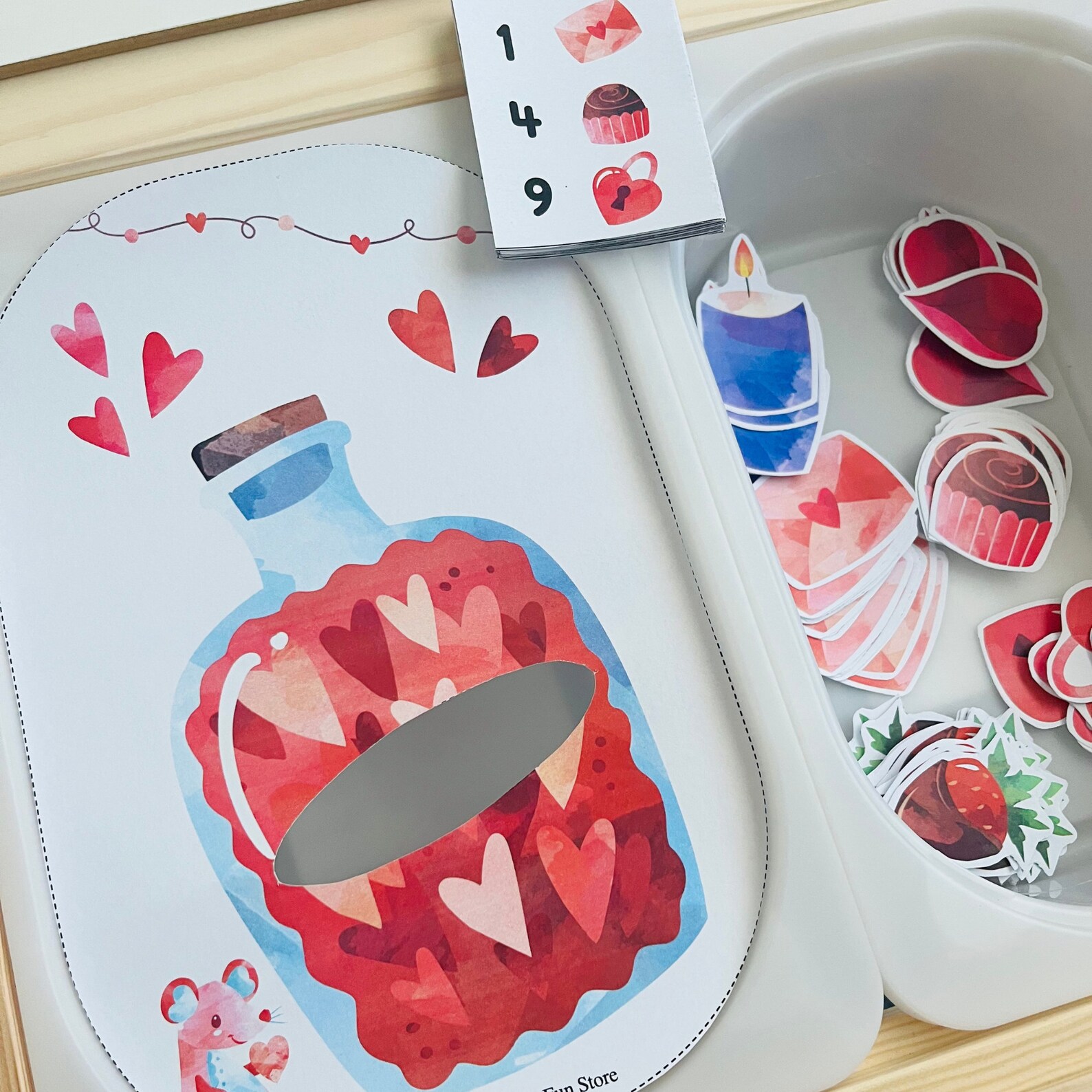 Love Potion Counting, Printable Flisat Insert, Trofast Insert ...