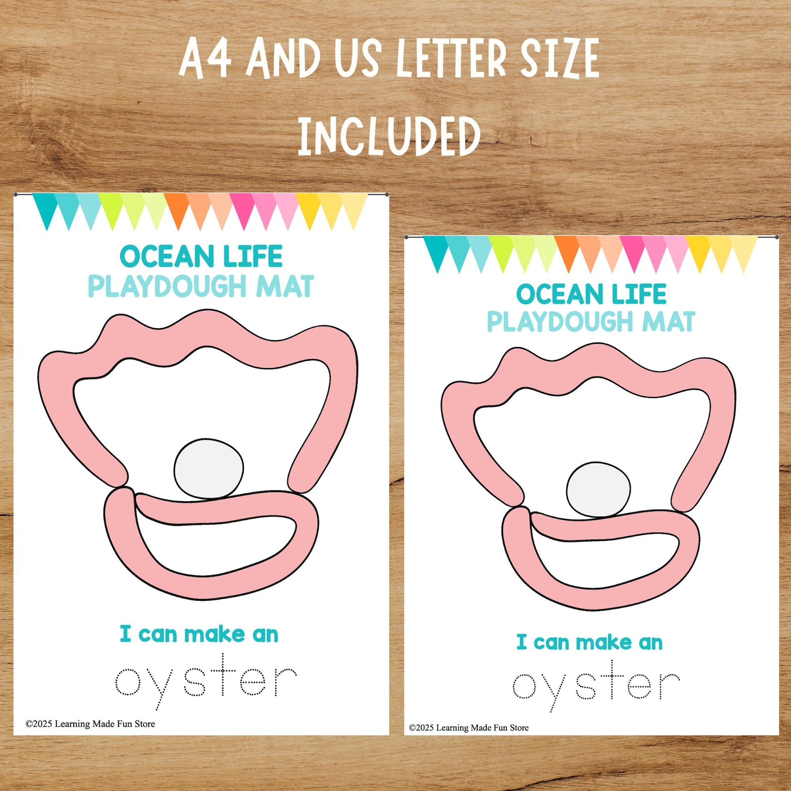 Ocean Life Play Dough Mats, Sea Animals Play Doh Activity, for ...